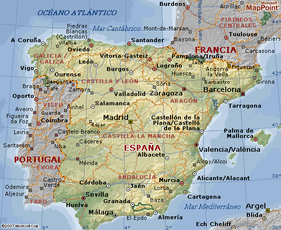 Mapa Geográfico de España - Noticias de España